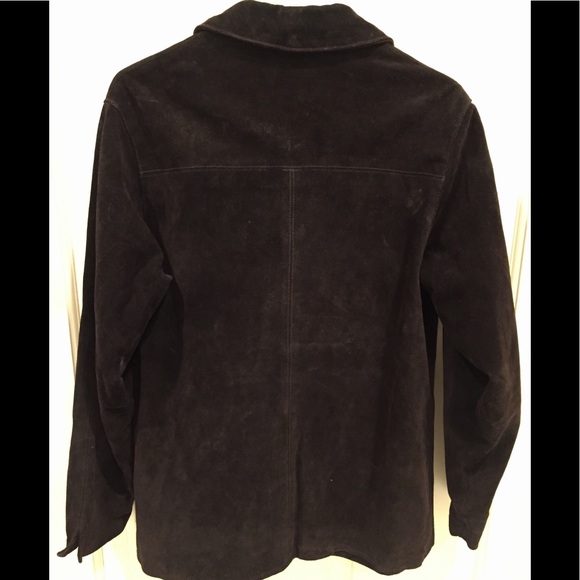 Eddie Bauer | Jackets & Coats | Eddie Bauer Suede Leather Jacket Heavy ...